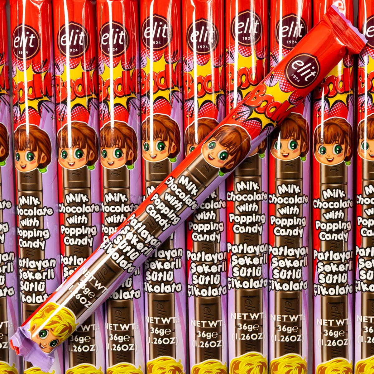 Elit Milk Chocolate w/ Popping Candy Stick 36g | LollyShop | NZ ...