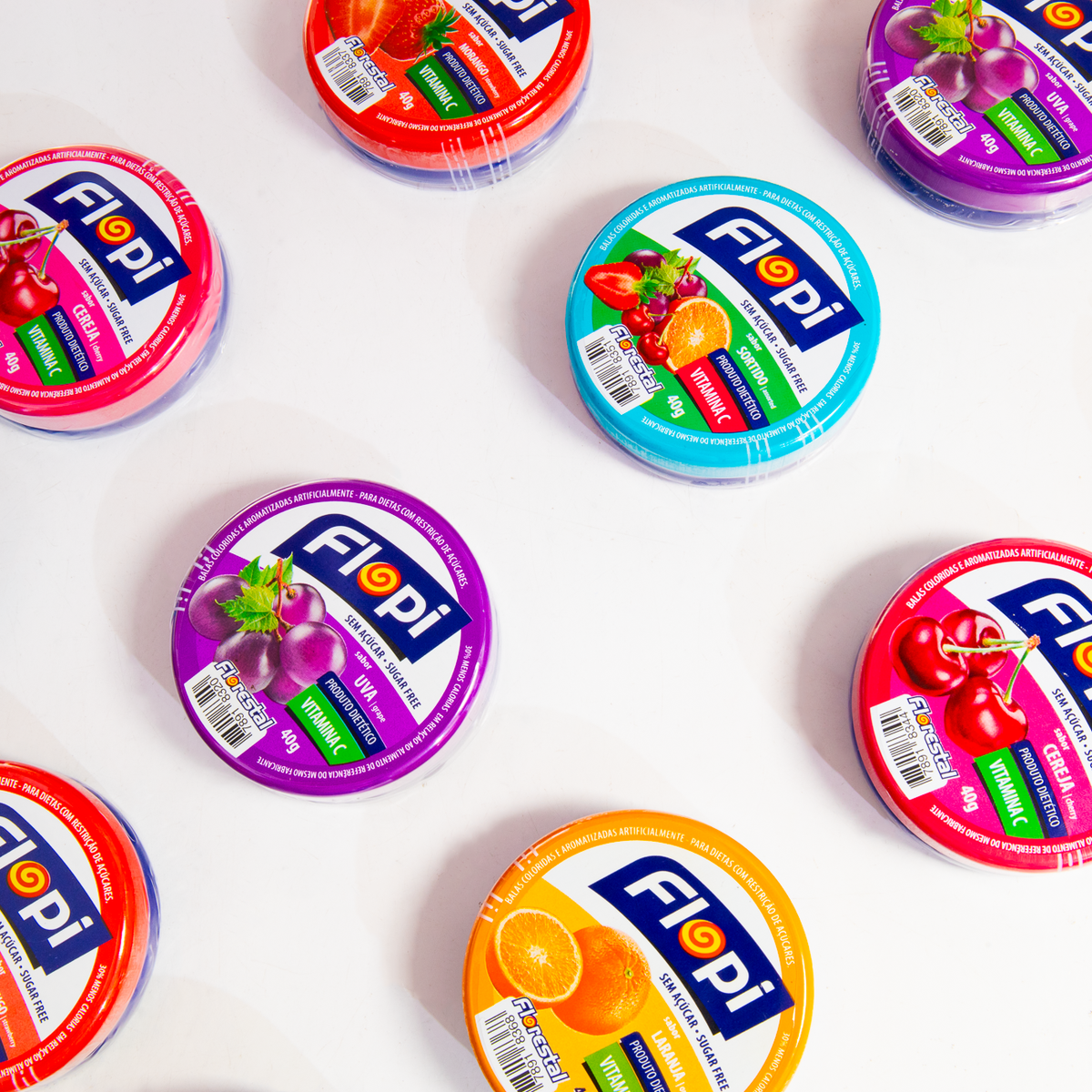 Flopi Fruit Tins Sugar Free | LollyShop | NZ – LollyShop NZ