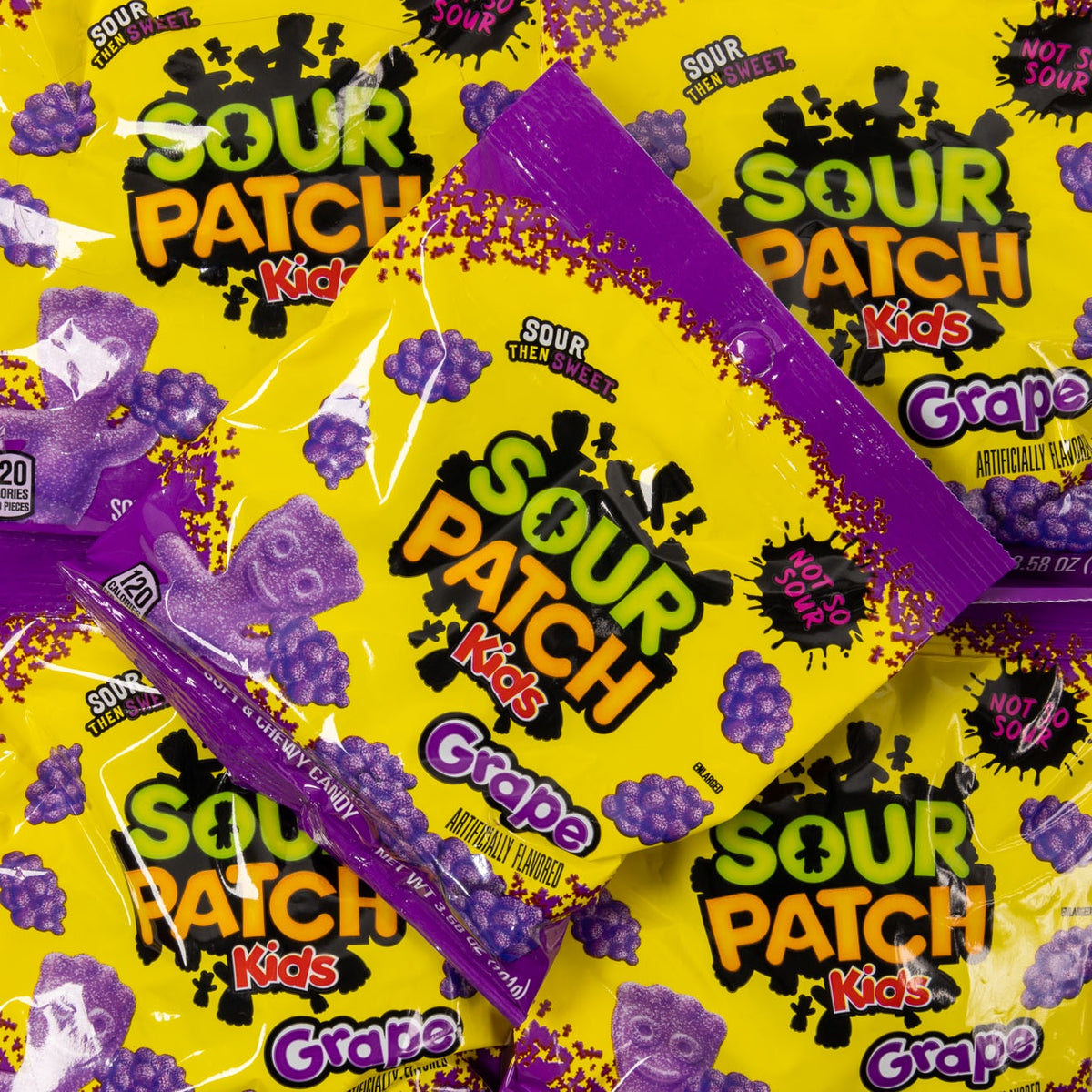 Sour Patch Kids Grape Peg Bag 101g | LollyShop | NZ – LollyShop NZ