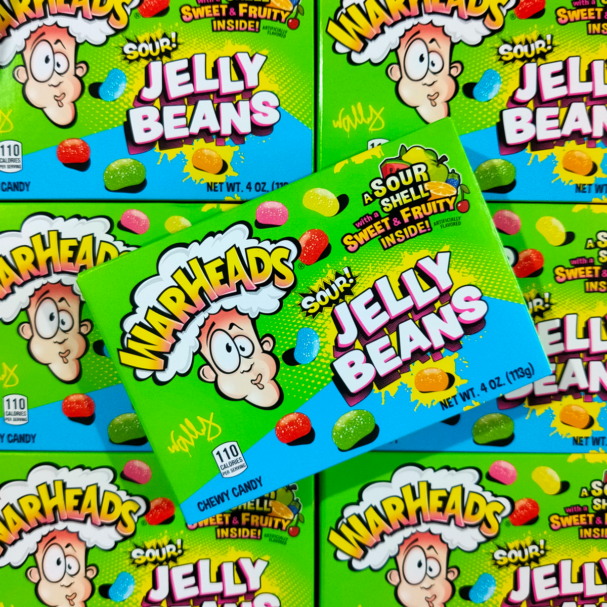 Warheads Sour Jelly Beans 113g | LollyShop | NZ – LollyShop NZ