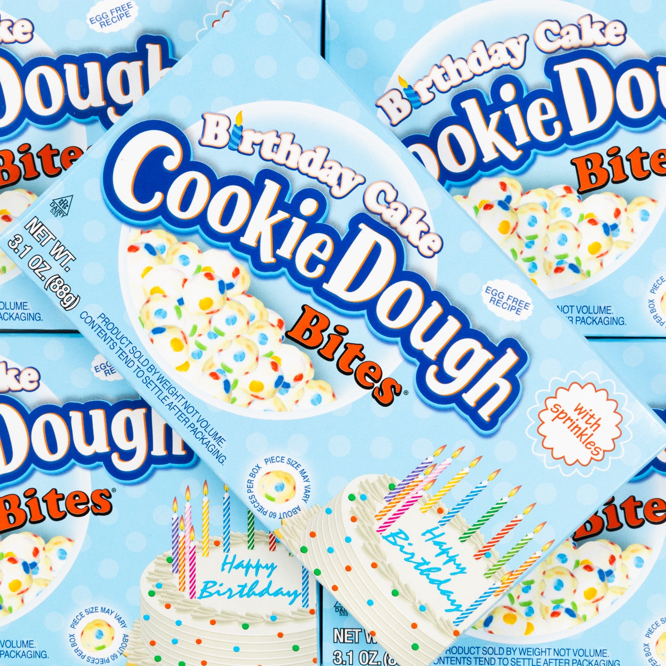 Birthday Cake Cookie Dough Bites Theatre Box 88g – LollyShop NZ