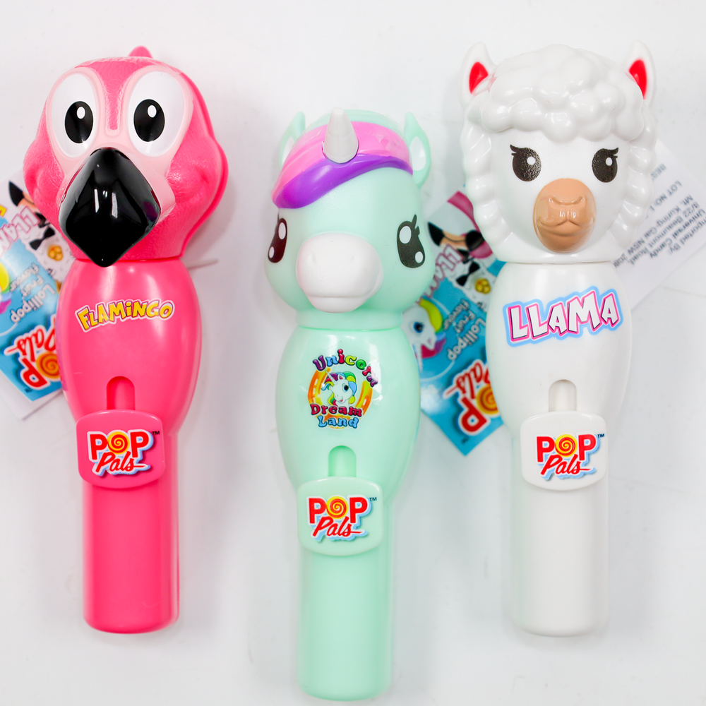 Pop Pal Lollipop 8g Llama/Unicorn/Flamingo – LollyShop NZ